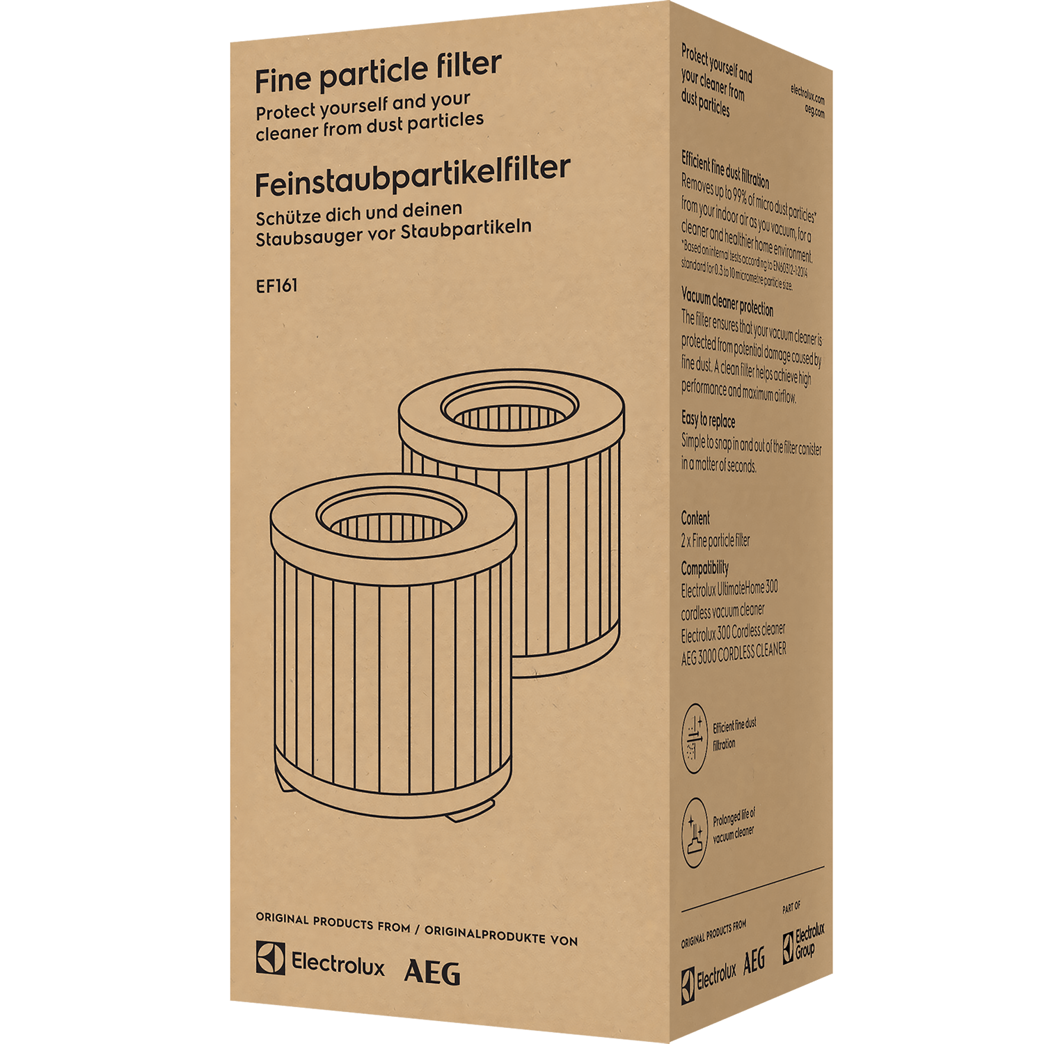 Bộ lọc EFP31315/EFP31212 - EF161 | Electrolux Việt Nam