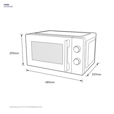 23L UltimateTaste 300 freestanding combination microwave oven - EMG23K22B