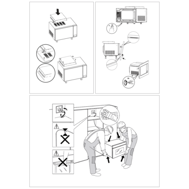 60cm UltimateTaste 900 built-in combination microwave oven with 30L ...