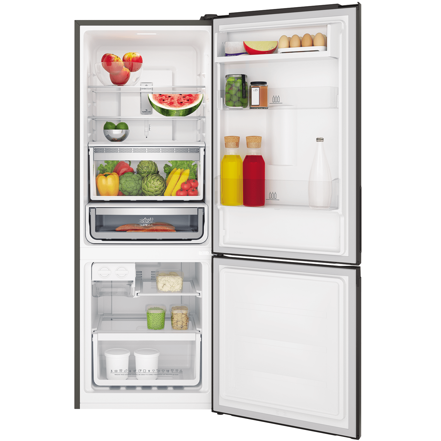 308L UltimateTaste 300 Bottom Freezer Refrigerator - Black - EBB3402K-H