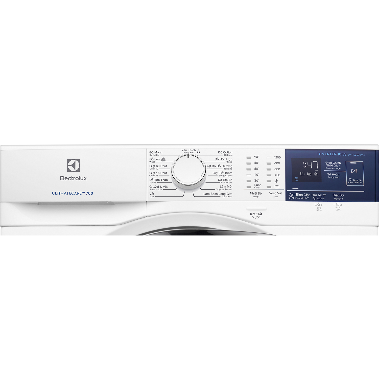 Máy giặt Electrolux cửa ngang 10kg Inverter EWF1024BDWA