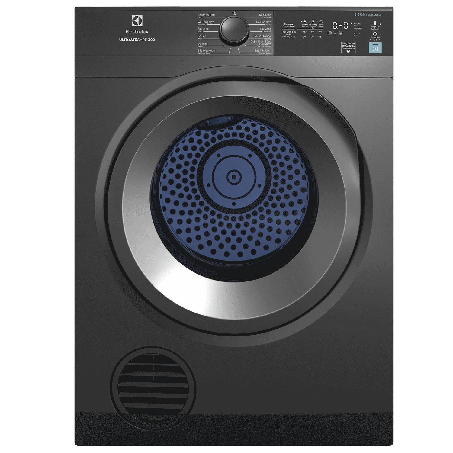 8.5kg UltimateCare 300 venting dryer - EDS854N3SB | Electrolux Vietnam